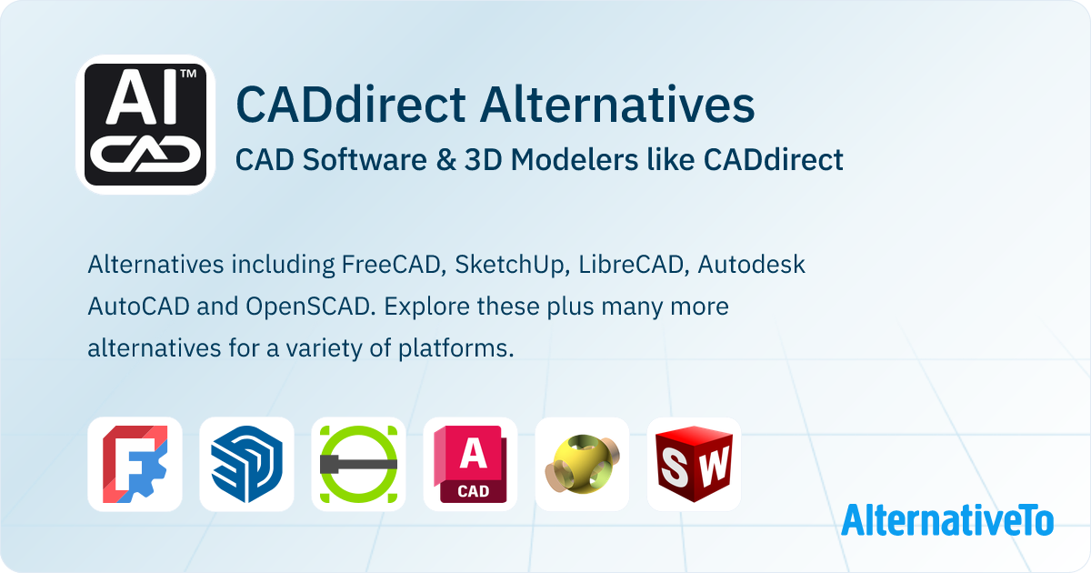 CADdirect Alternatives: Top 12 CAD Software & 3D Modelers | AlternativeTo