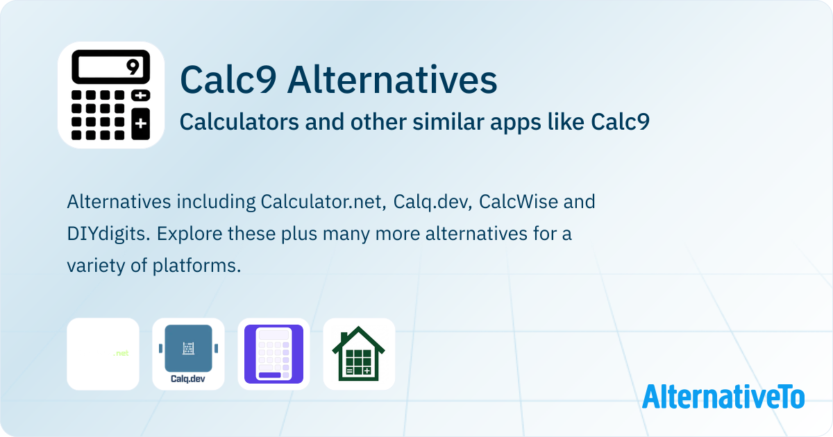 Calc9 Alternatives: Top 4 Calculators & Similar Websites | AlternativeTo
