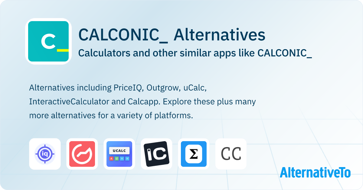 CALCONIC_ Alternatives: Top 11 Calculators & Similar Apps | AlternativeTo