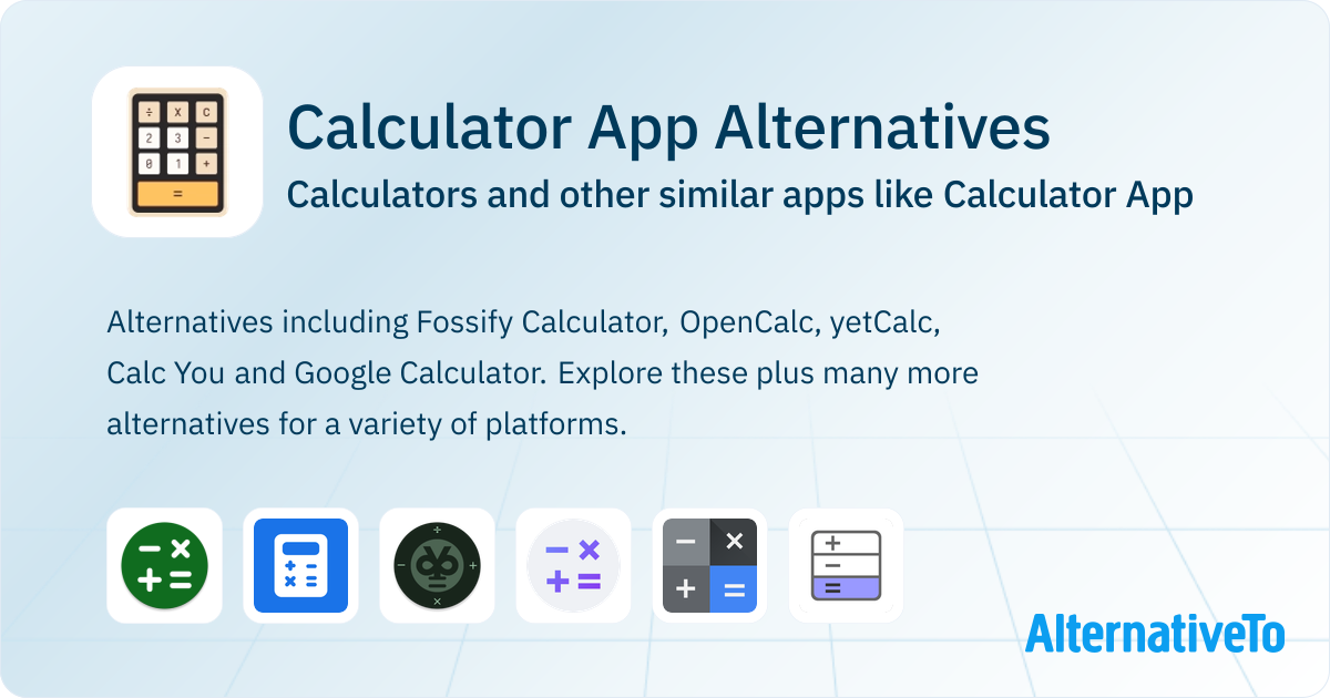 Calculator App Alternatives: Top 12 Calculators & Similar Apps ...
