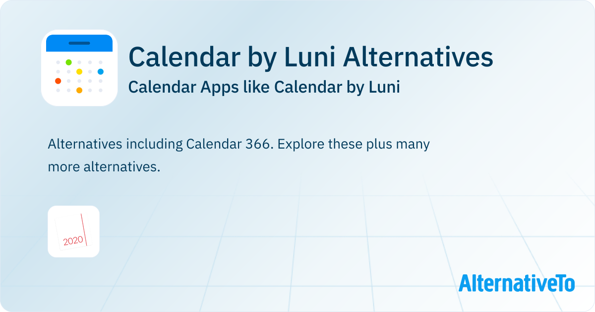 Calendar by Luni Alternatives: Top 1 Calendar & Similar Apps ...
