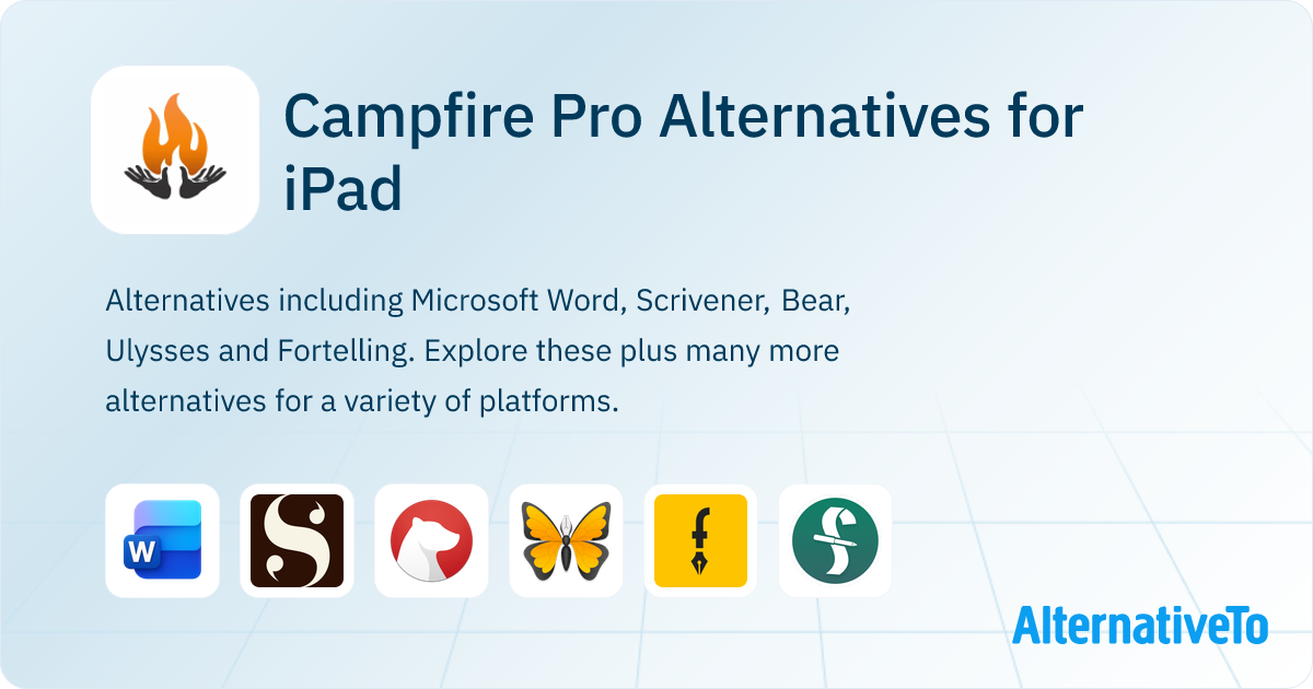 Campfire Pro Alternatives for iPad: Top 12 Novel Authoring Tools ...