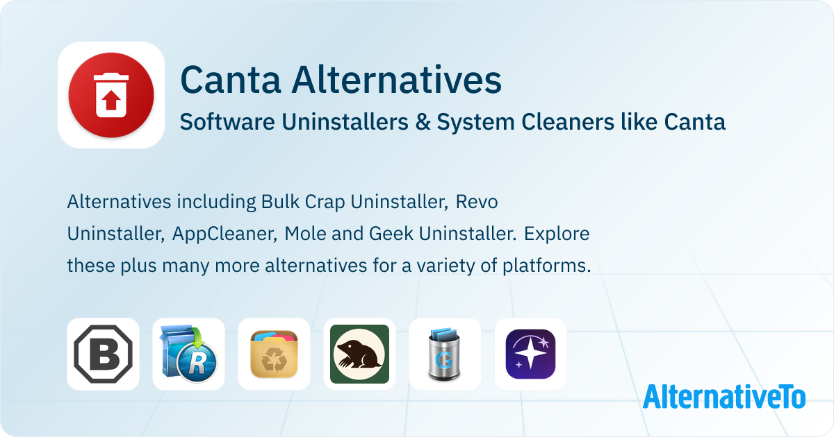 Canta Alternatives: Top 12 Software Uninstallers | AlternativeTo