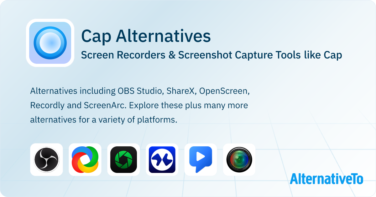 Cap Alternatives: Top 12 Screen Recorders | AlternativeTo