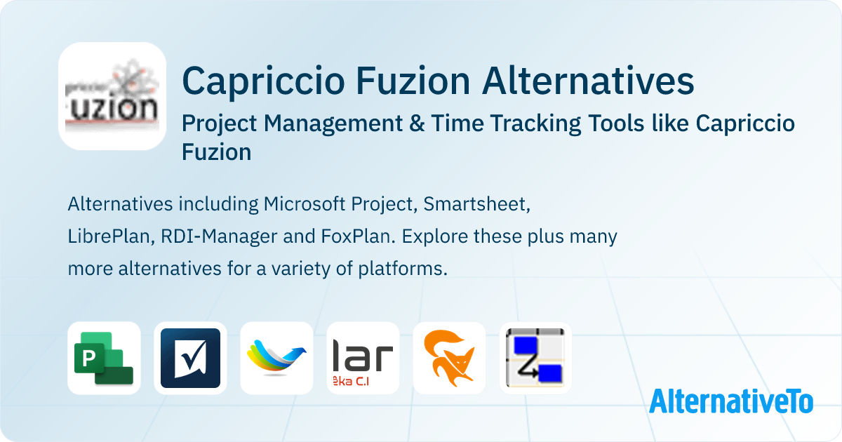 Capriccio Fuzion Alternatives: Top 12 Project Management Tools ...