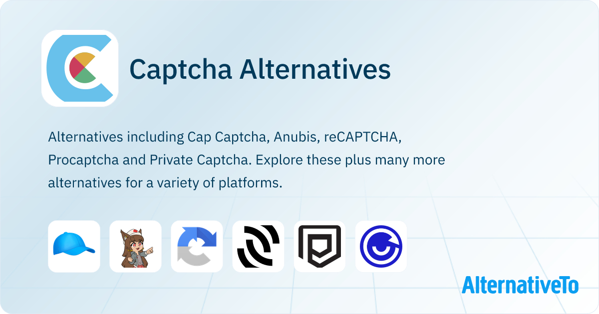 Captcha Alternatives - Explore Similar Sites & Apps | AlternativeTo