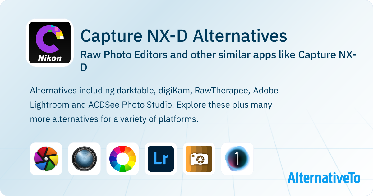 Capture NX-D Alternatives: Top 17 Raw Photo Editors & Similar Apps ...