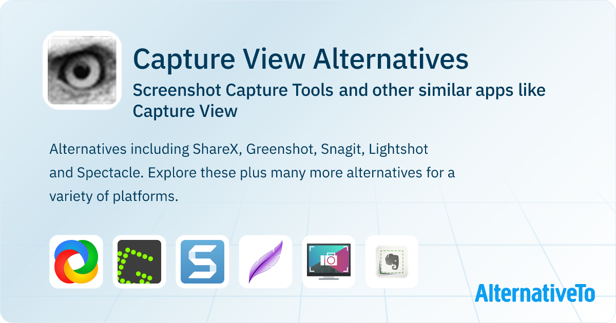 Capture View Alternatives: Top 12 Screenshot Capture Tools & Similar ...