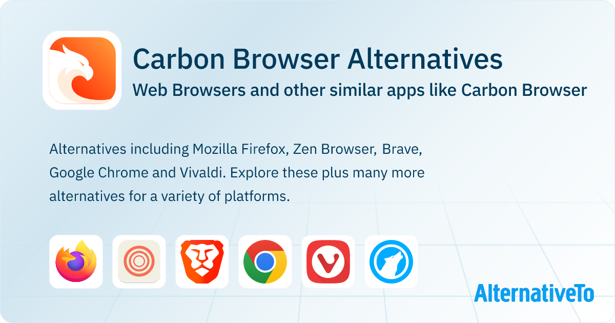 Carbon Browser Alternatives: Top 12 Web Browsers & Similar Apps ...