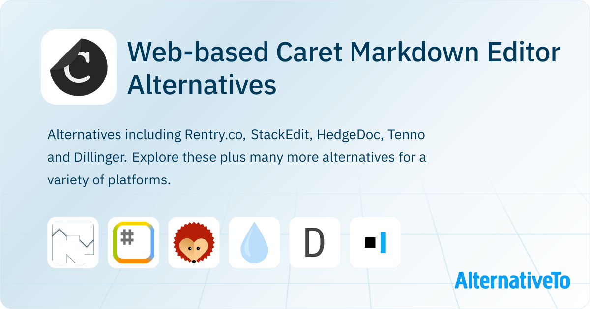 Caret Markdown Editor Alternatives: Web-based Text Editors & Similar ...