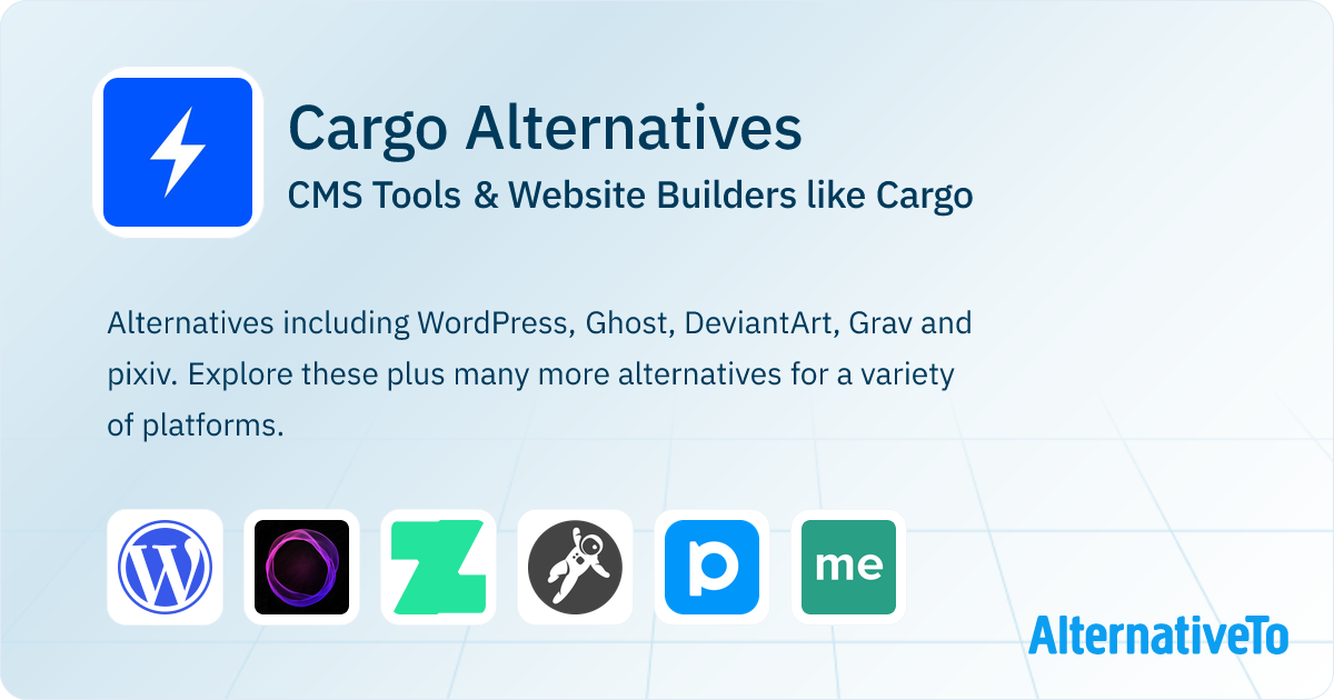 Cargo Alternatives: Top 12 CMS Tools & Website Builders | AlternativeTo