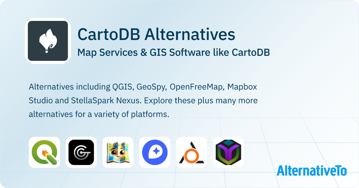 CartoDB Alternatives: Map Services & GIS Software - Page 2 | AlternativeTo
