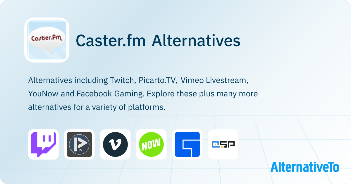 Caster.fm Alternatives - Explore Similar Sites & Apps | AlternativeTo