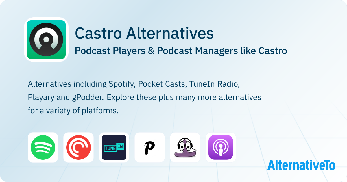 Castro Alternatives: Top 12 Podcast Players & Podcast Managers ...