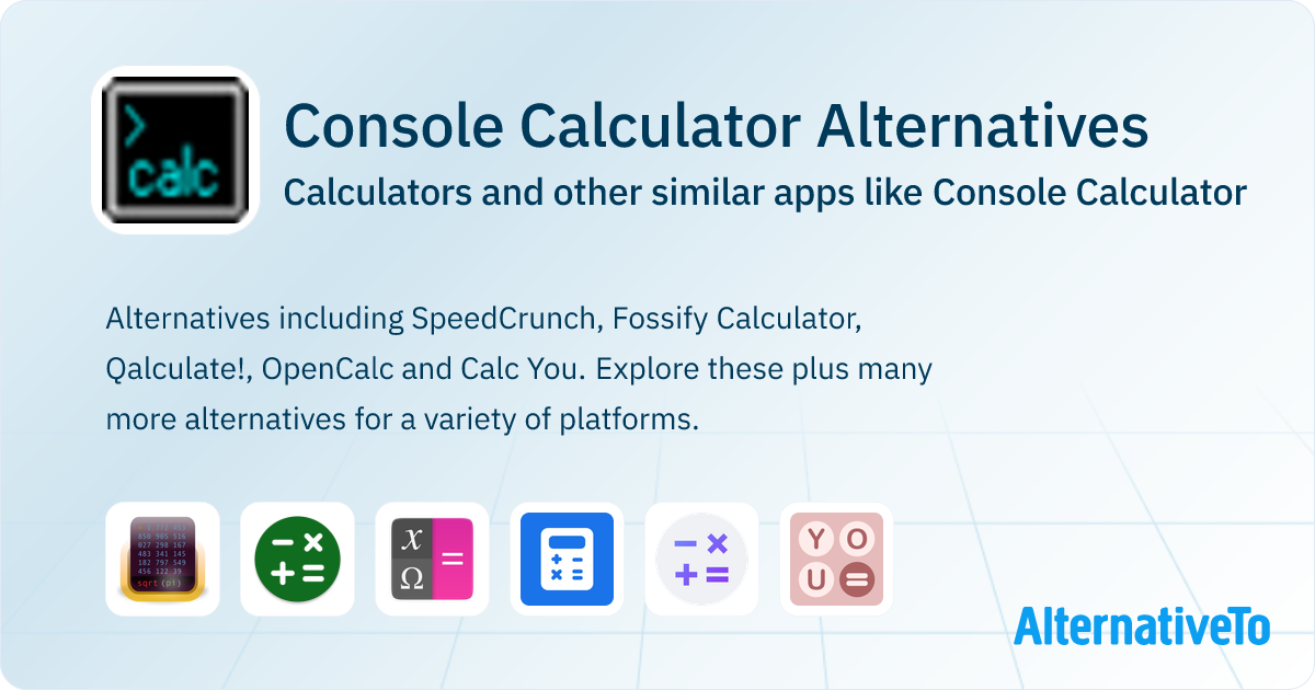 Console Calculator Alternatives: Top 12 Calculators & Similar Apps ...