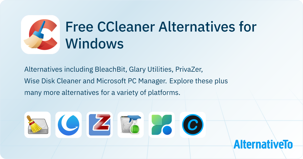 Free CCleaner Alternatives for Windows: Top 12 System Cleaners ...