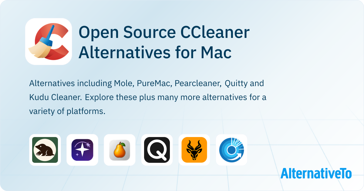 Open Source CCleaner Alternatives for Mac: Top 7 System Cleaners ...