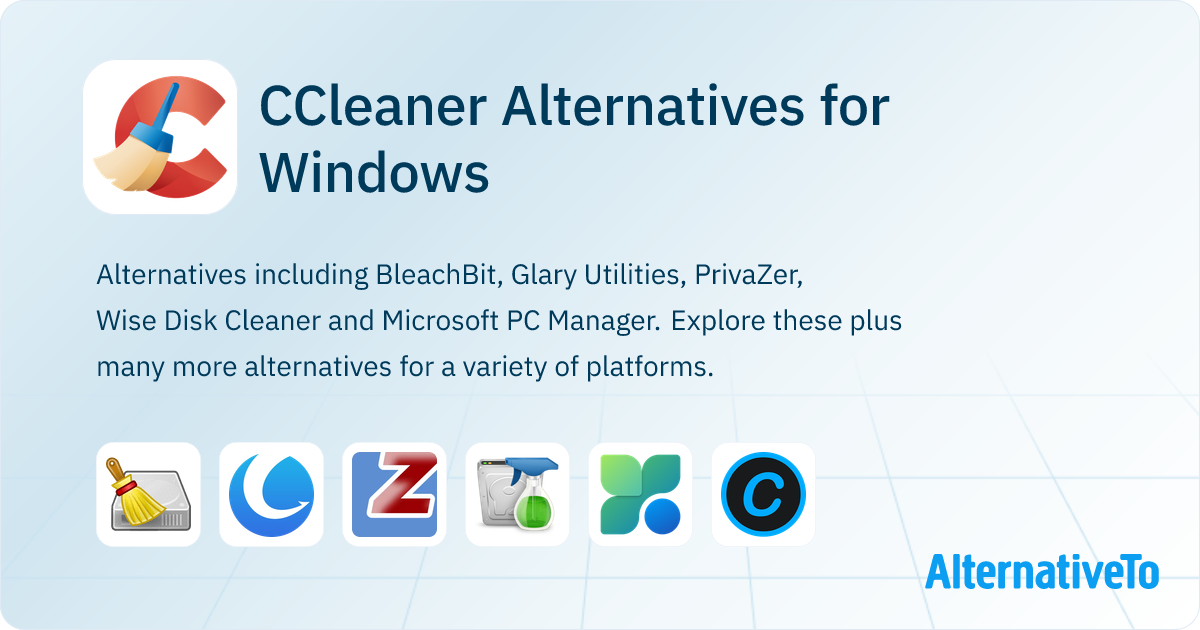 CCleaner Alternatives for Windows: Top 12 System Cleaners | AlternativeTo