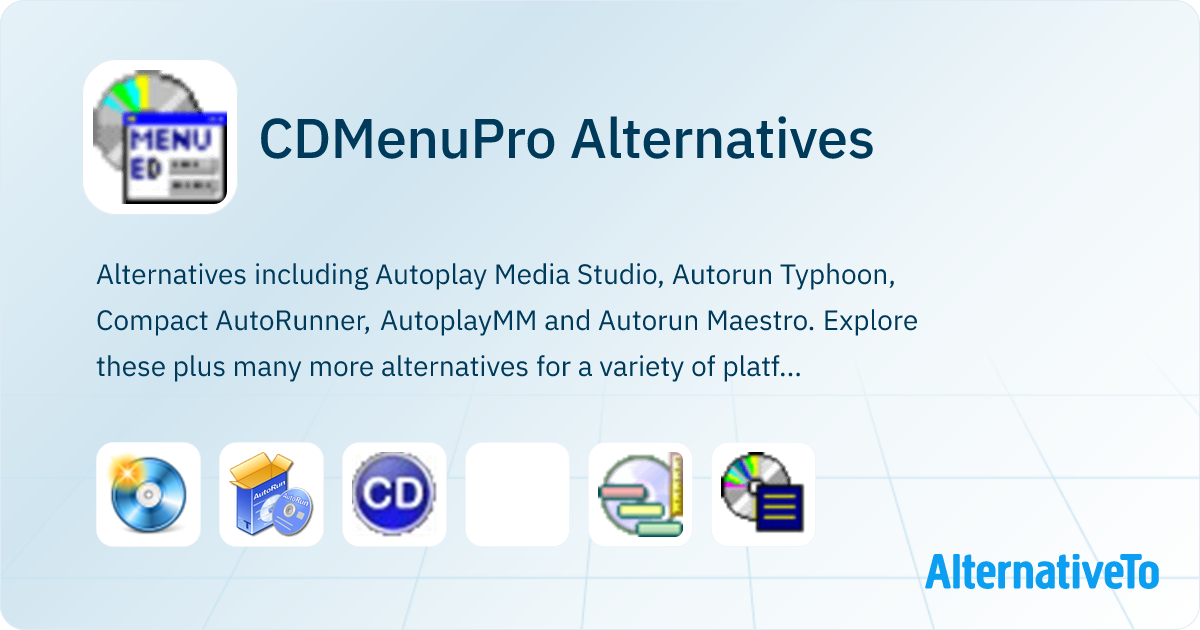 CDMenuPro Alternatives - Explore Similar Software | AlternativeTo