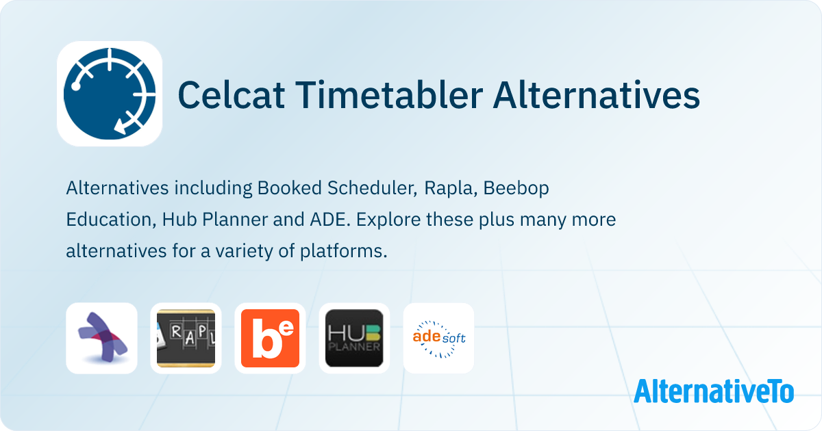 Celcat Timetabler Alternatives - Explore Similar Software | AlternativeTo