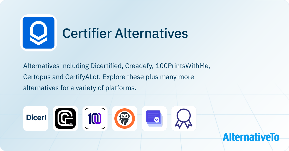 Certifier Alternatives - Explore Similar Sites & Apps | AlternativeTo