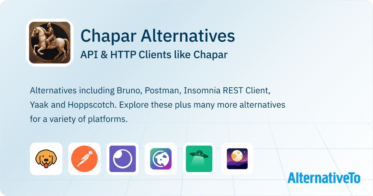 Chapar Alternatives: Top 12 API & HTTP Clients | AlternativeTo