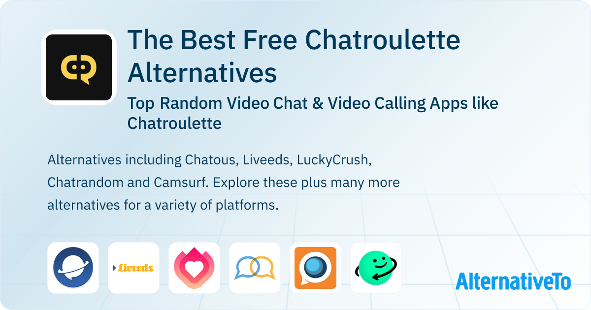 Free Chatroulette Alternatives: Top 12 Sites Like Chatroulette ...