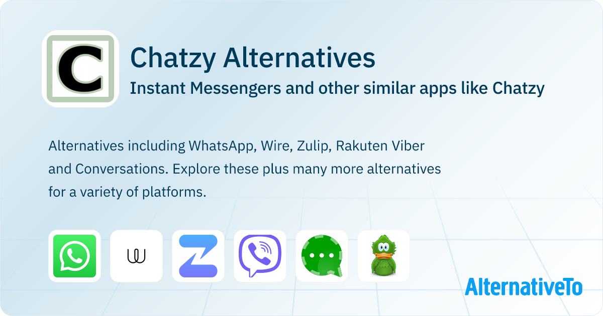 Chatzy Alternatives: Top 12 Instant Messengers & Similar Websites ...