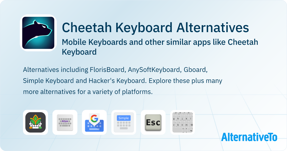 Cheetah Keyboard Alternatives: Top 12 Mobile Keyboards & Similar Apps ...