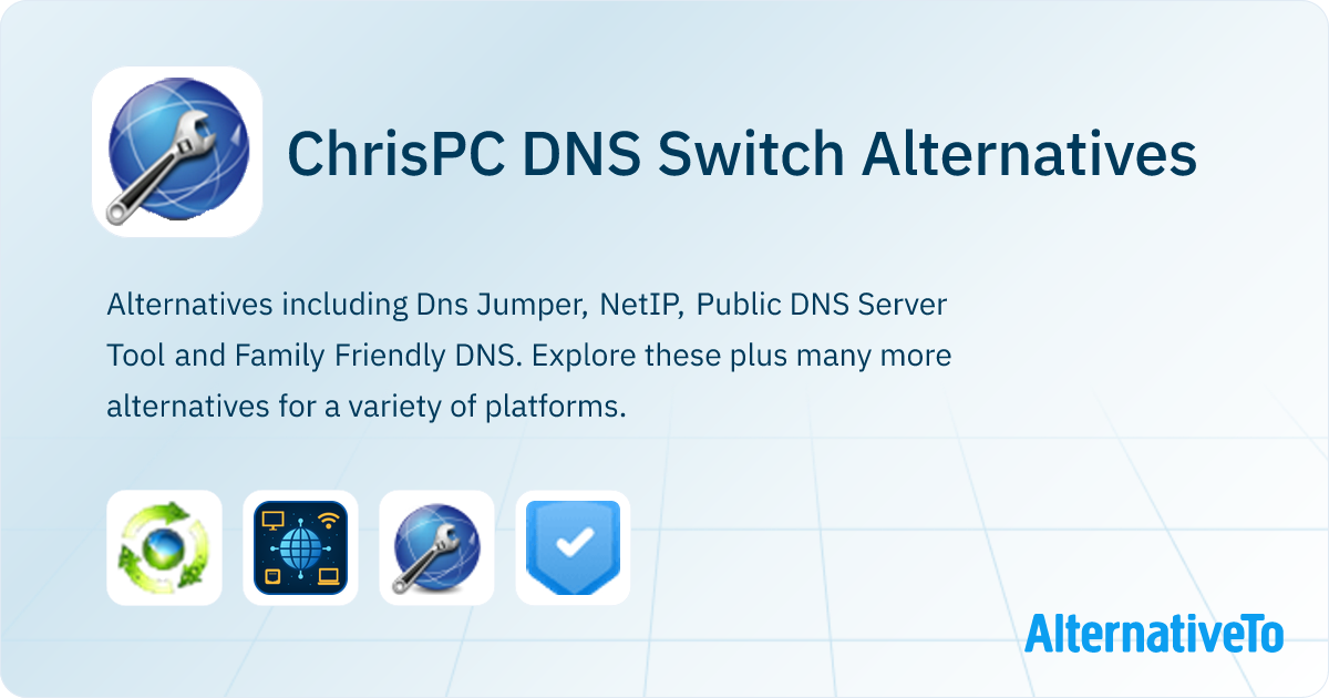 ChrisPC DNS Switch Alternatives - Explore Similar Software | AlternativeTo