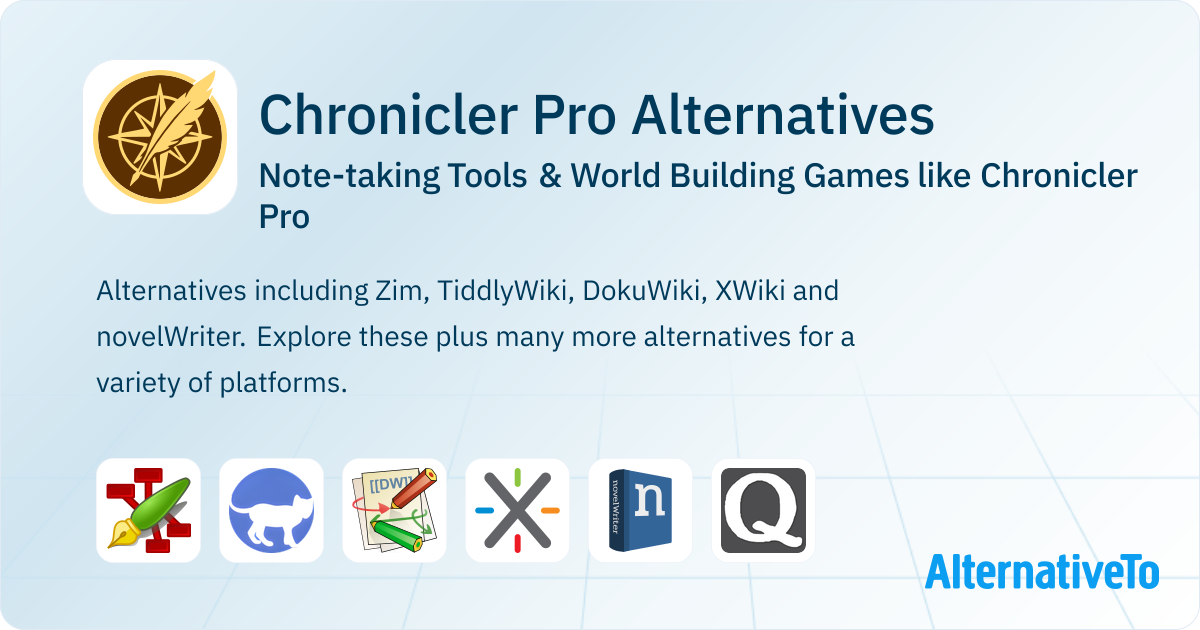 Chronicler Pro Alternatives: Top 12 Note-taking Tools | AlternativeTo