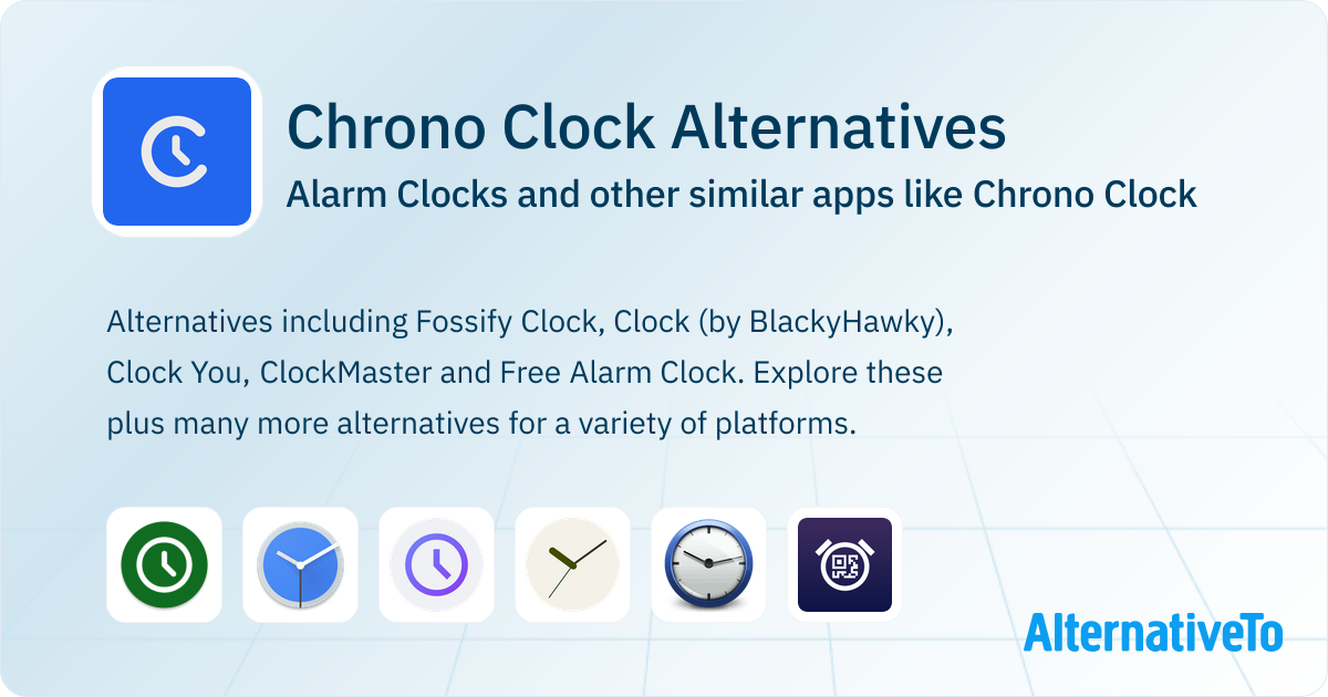 Chrono Clock Alternatives: Top 12 Alarm Clocks & Similar Apps ...