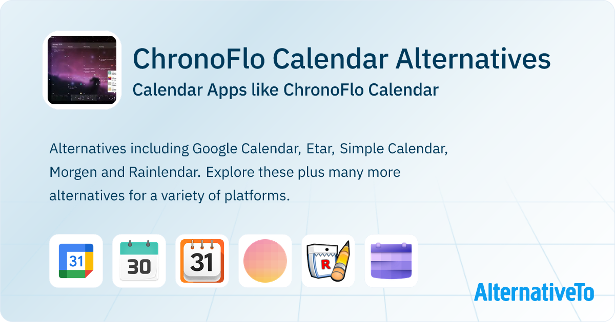 ChronoFlo Calendar Alternatives: Top 12 Calendar Apps & Similar ...