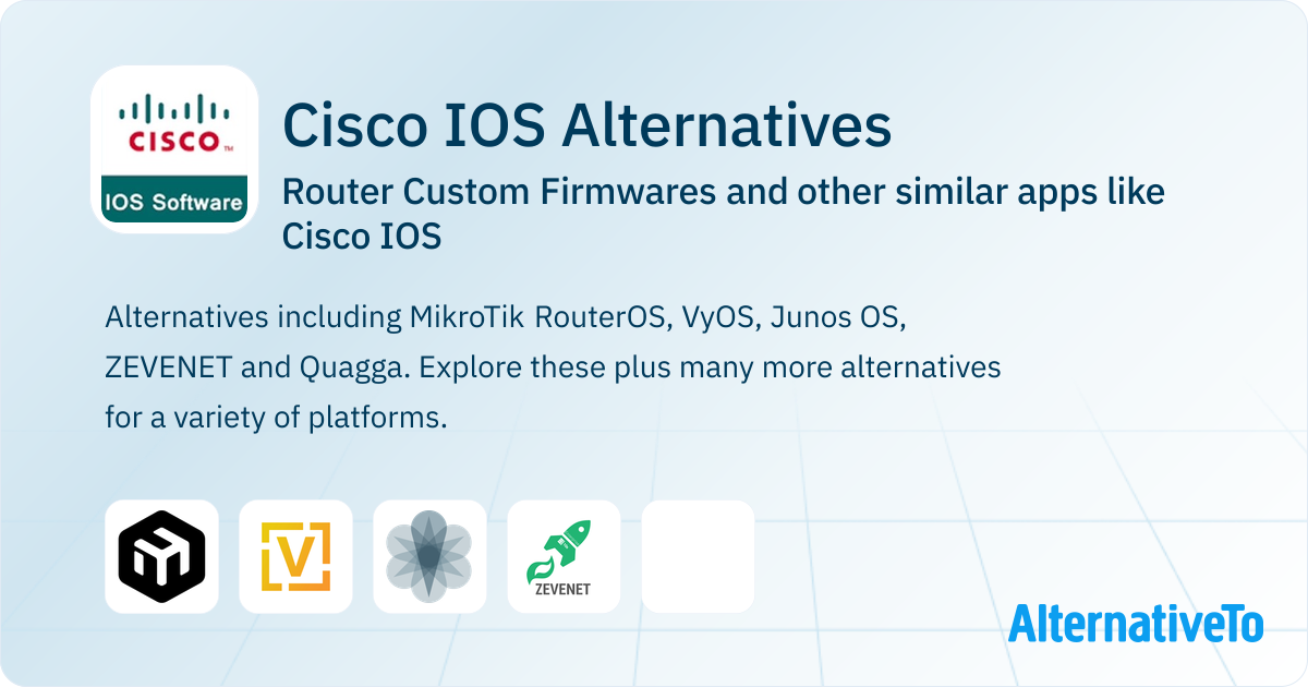 Cisco IOS Alternatives: Top 5 Router Custom Firmwares & Similar Apps ...