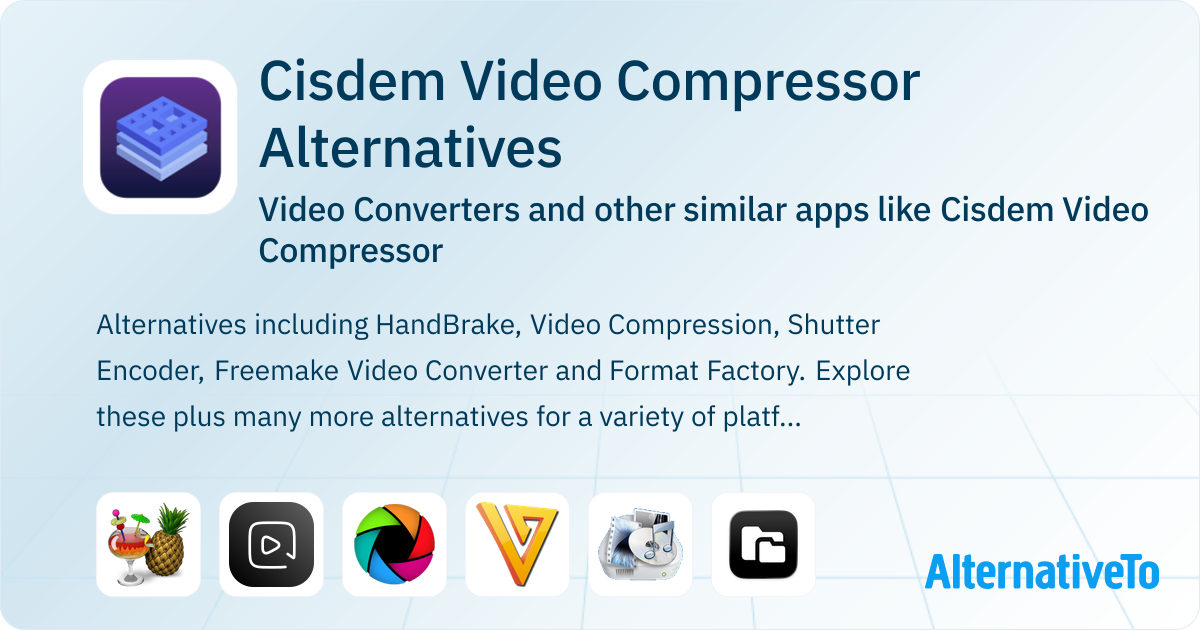 Cisdem Video Compressor Alternatives: Top 12 Video Converters & Similar ...