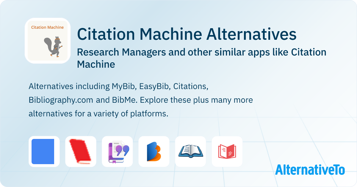 Citation Machine Alternatives: Top 10 Research Managers & Similar ...