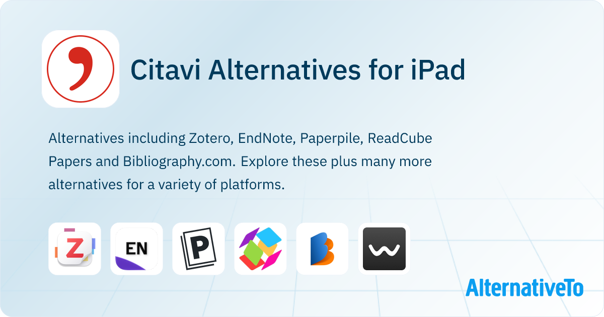Citavi Alternatives for iPad: Top 9 Research Managers & Similar Apps ...