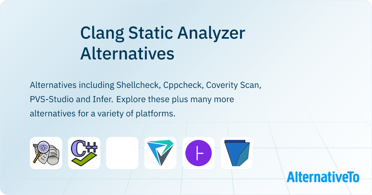 Clang Static Analyzer Alternatives - Explore Similar Software ...