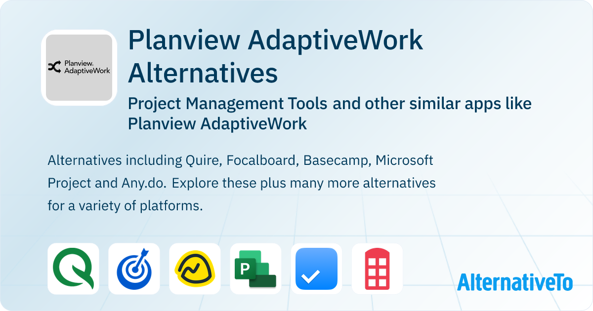 Planview AdaptiveWork Alternatives: Top 12 Project Management Tools ...