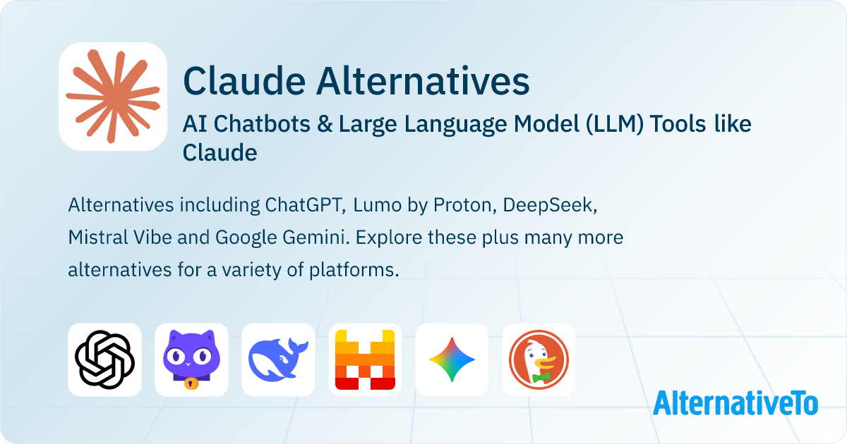 Claude Alternatives: Top 12 AI Chatbots | AlternativeTo
