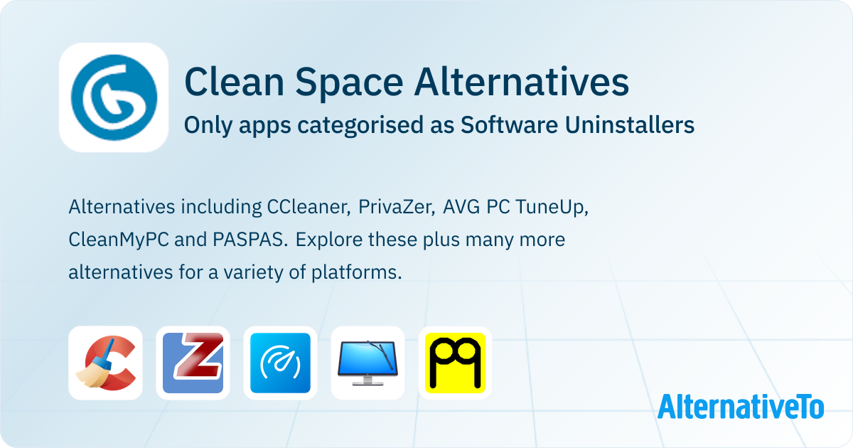 Clean Space Alternatives: Top 5 Software Uninstallers | AlternativeTo