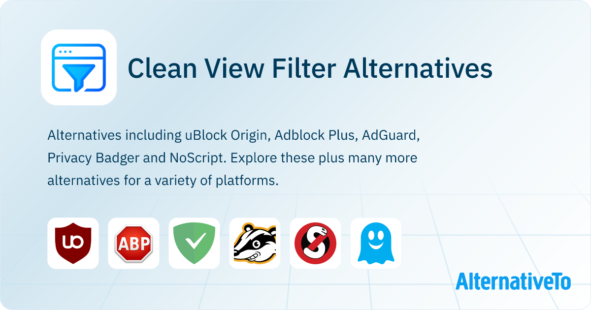 Clean View Filter Alternatives - Explore Similar Extensions & Add-Ons ...