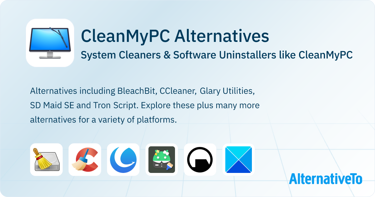 CleanMyPC Alternatives: Top 12 System Cleaners | AlternativeTo