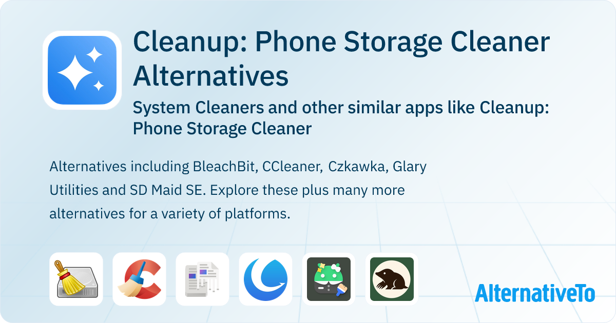 Cleanup: Phone Storage Cleaner Alternatives: Top 12 System Cleaners ...