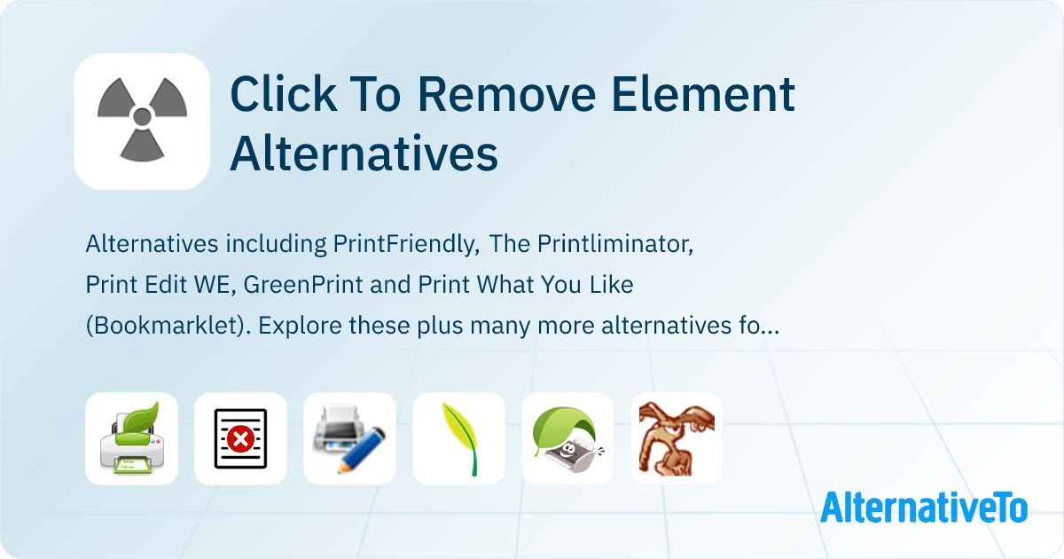 Click To Remove Element Alternatives - Explore Similar Extensions & Add ...