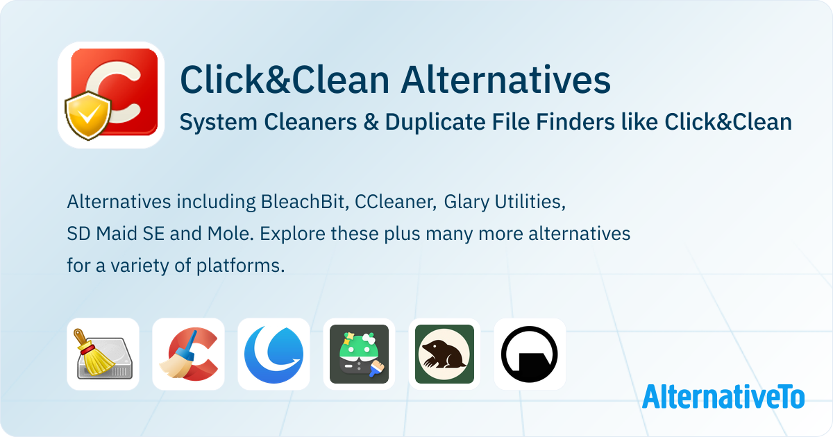 Click&Clean Alternatives: Top 12 System Cleaners | AlternativeTo