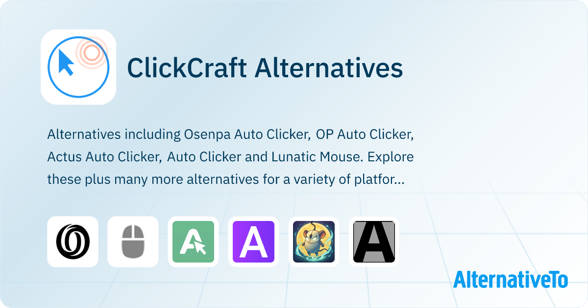 ClickCraft Alternatives - Explore Similar Software | AlternativeTo