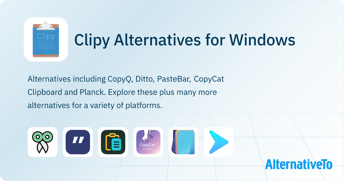 Clipy Alternatives for Windows: Top 12 Clipboard Managers & Similar ...