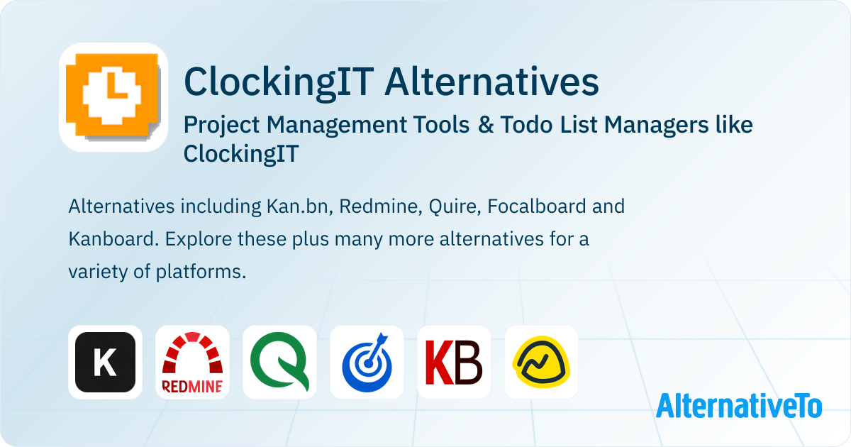 ClockingIT Alternatives: Top 12 Project Management Tools | AlternativeTo