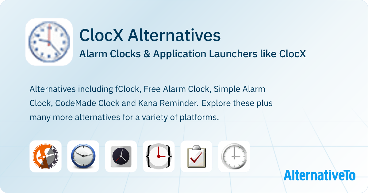 ClocX Alternatives: Top 12 Alarm Clocks | AlternativeTo
